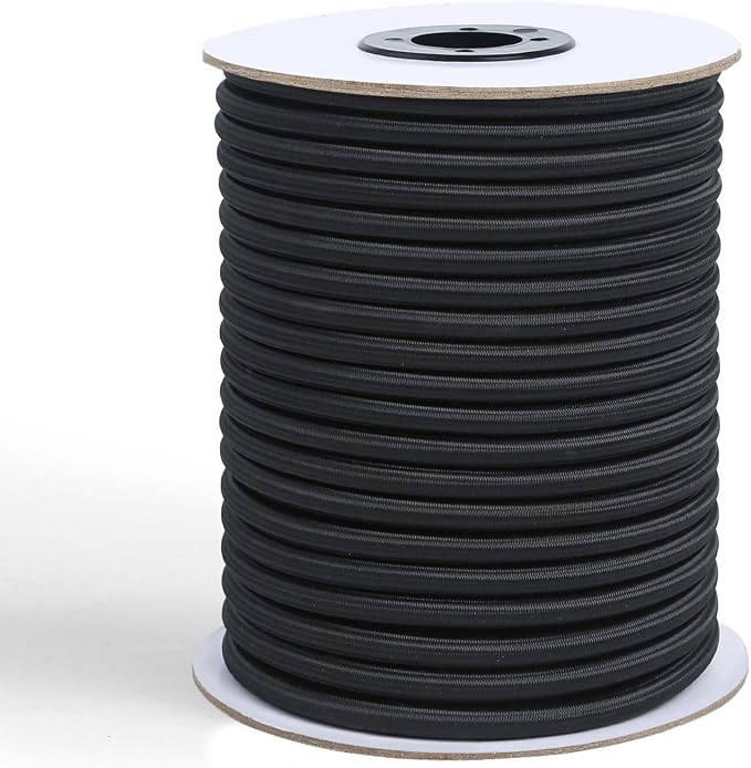 Zakous Strong and Durable Bungee Cord - 3/8" x 100ft Elastic Cord ...