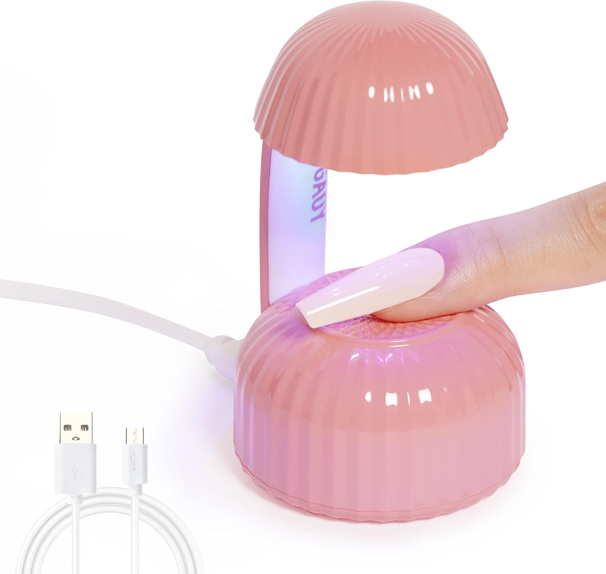 Amazon.com : GAOY Mini UV Light for Gel Nails, Small Curing Light, Eggshell LED Nail Lamp, Fast ...