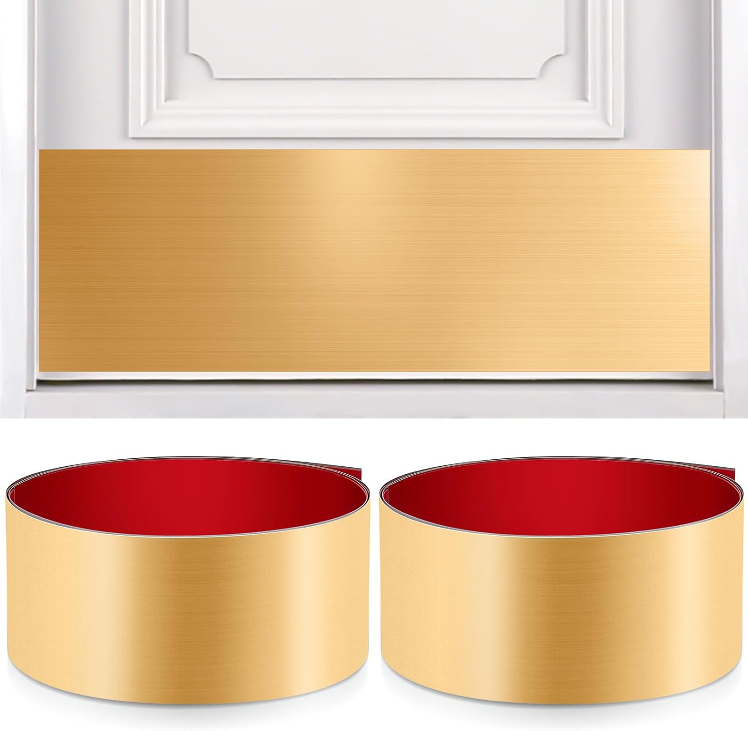 Yaocom 2 Pcs Door Kick Plate Toe Kick Cover Door Plate for Exterior ...