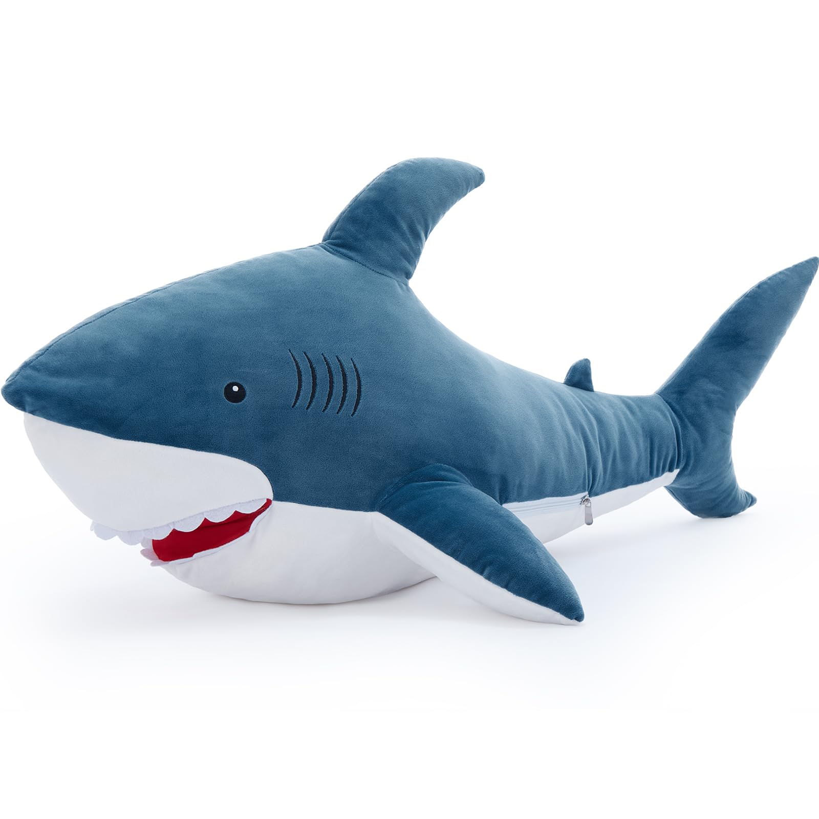 Amazon.com: MorisMos 39" Giant Shark Stuffed Animal,Large Stuffed Shark ...