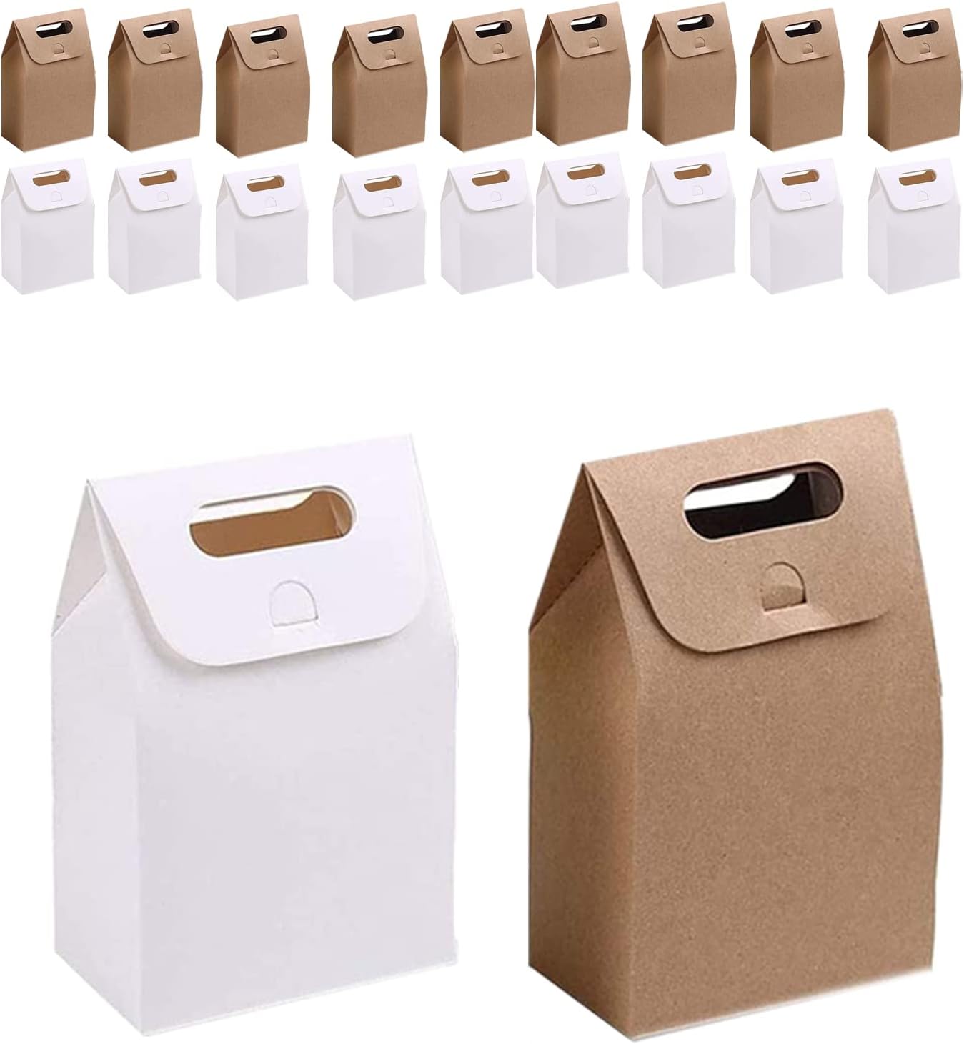 Hayaww 12 Pcs Scatoline Carta Kraft,Confezione Regalo In Cartone Kraft ...