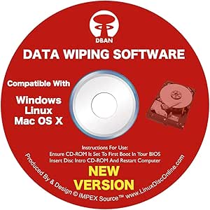 Amazon.com: DBAN Boot and Nuke Hard Drive Data Wiping Software for ...