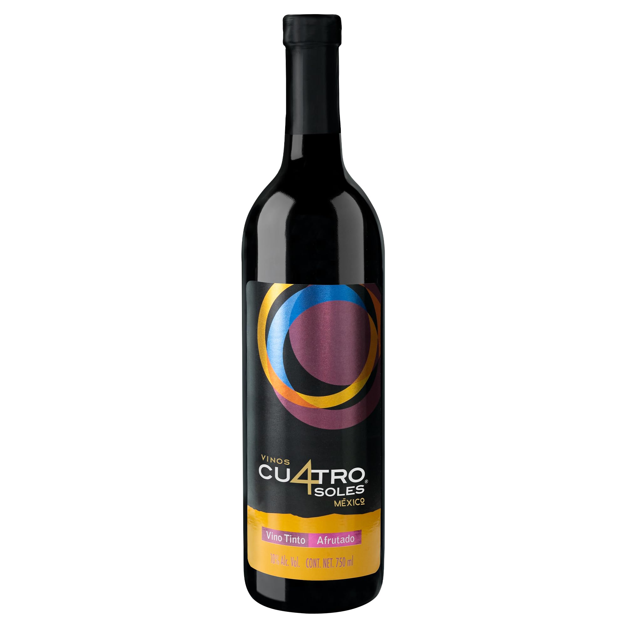 CUATRO SOLES VINO TINTO AFRUTADO SEMIDULCE 750ML : Amazon.com.mx ...