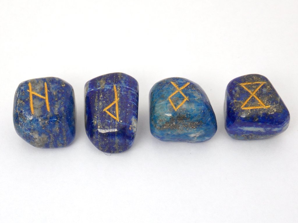 Buy Empyreal Lapis Lazuli Runes Crystal Rune Stones Set Viking Elder ...