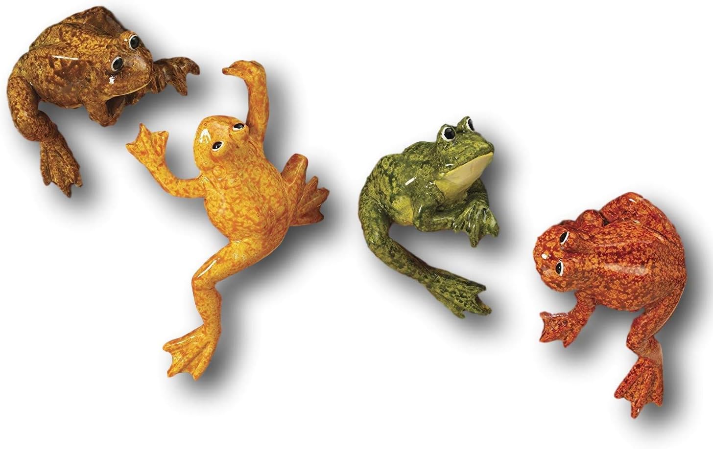 Amazon.com : Mission Gallery Set of 4 Adorable Garden House Plant Frog ...