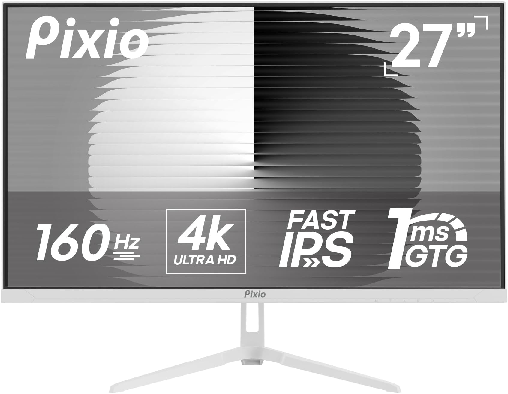 Amazon.com: Pixio PX27U Wave White 27 inch 160Hz Refresh Rate 4K ...