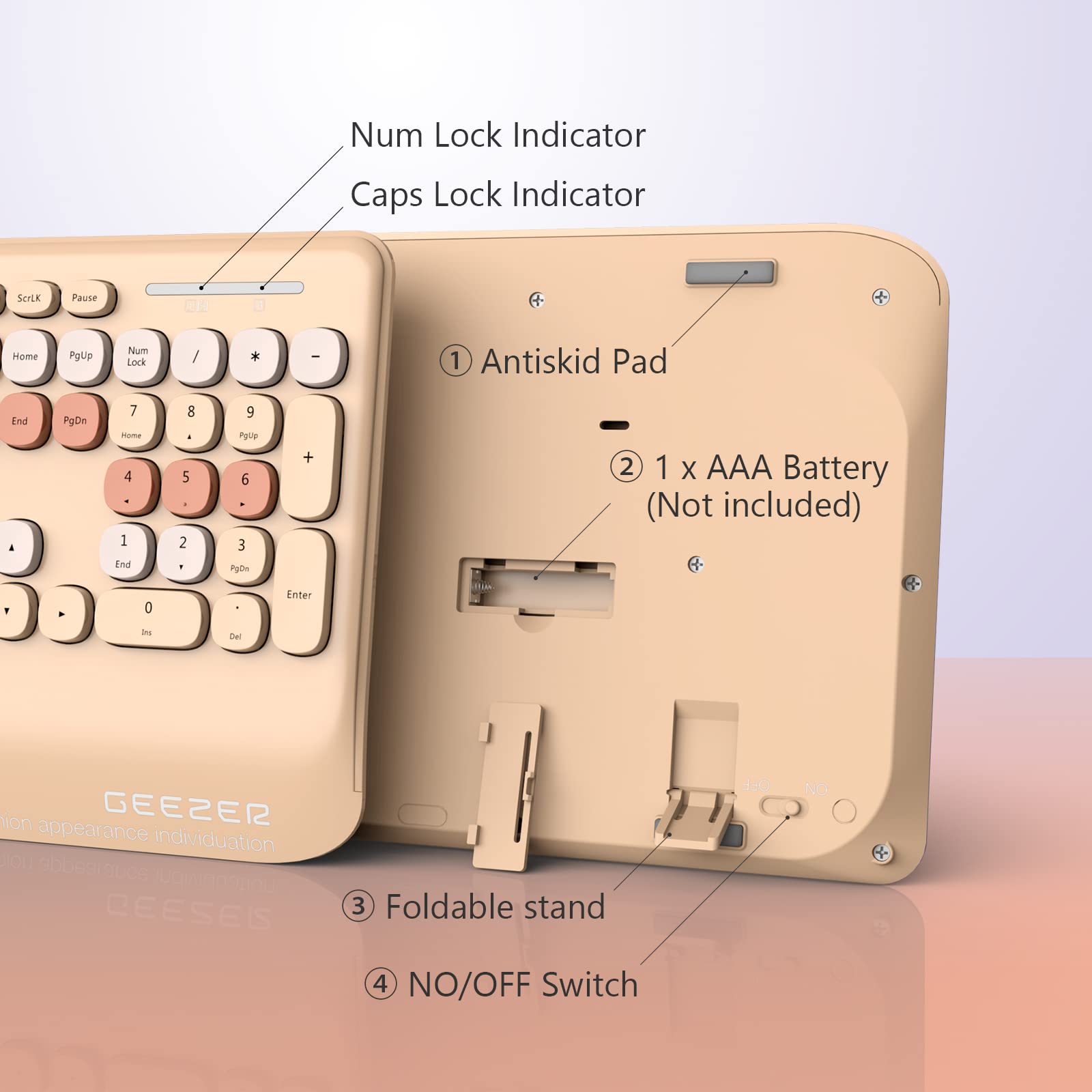 GEEZER Wireless Keyboard...B09Q8CDCSY | Encarguelo.com.ec