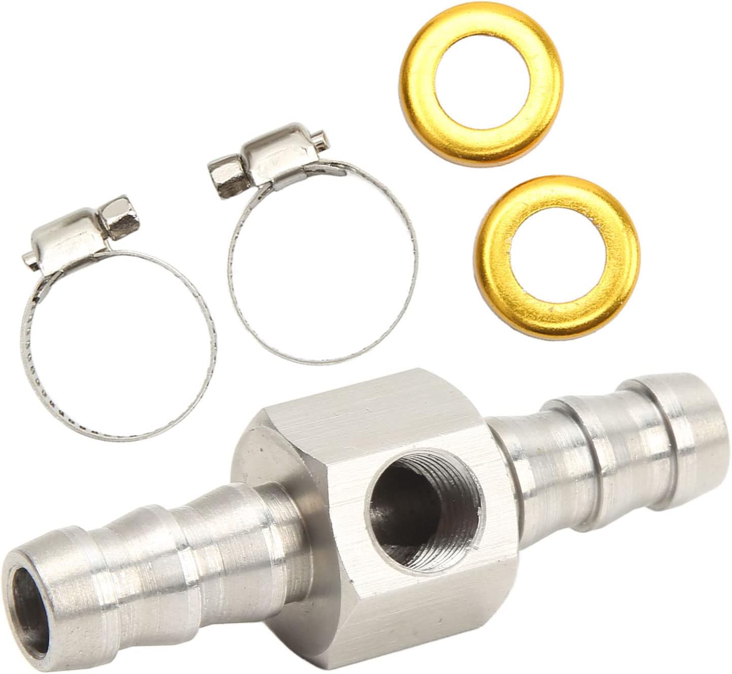 Fuel Pressure Gauge Adapter, Fuel Line T Fitting Adapter 304 Stainless ...