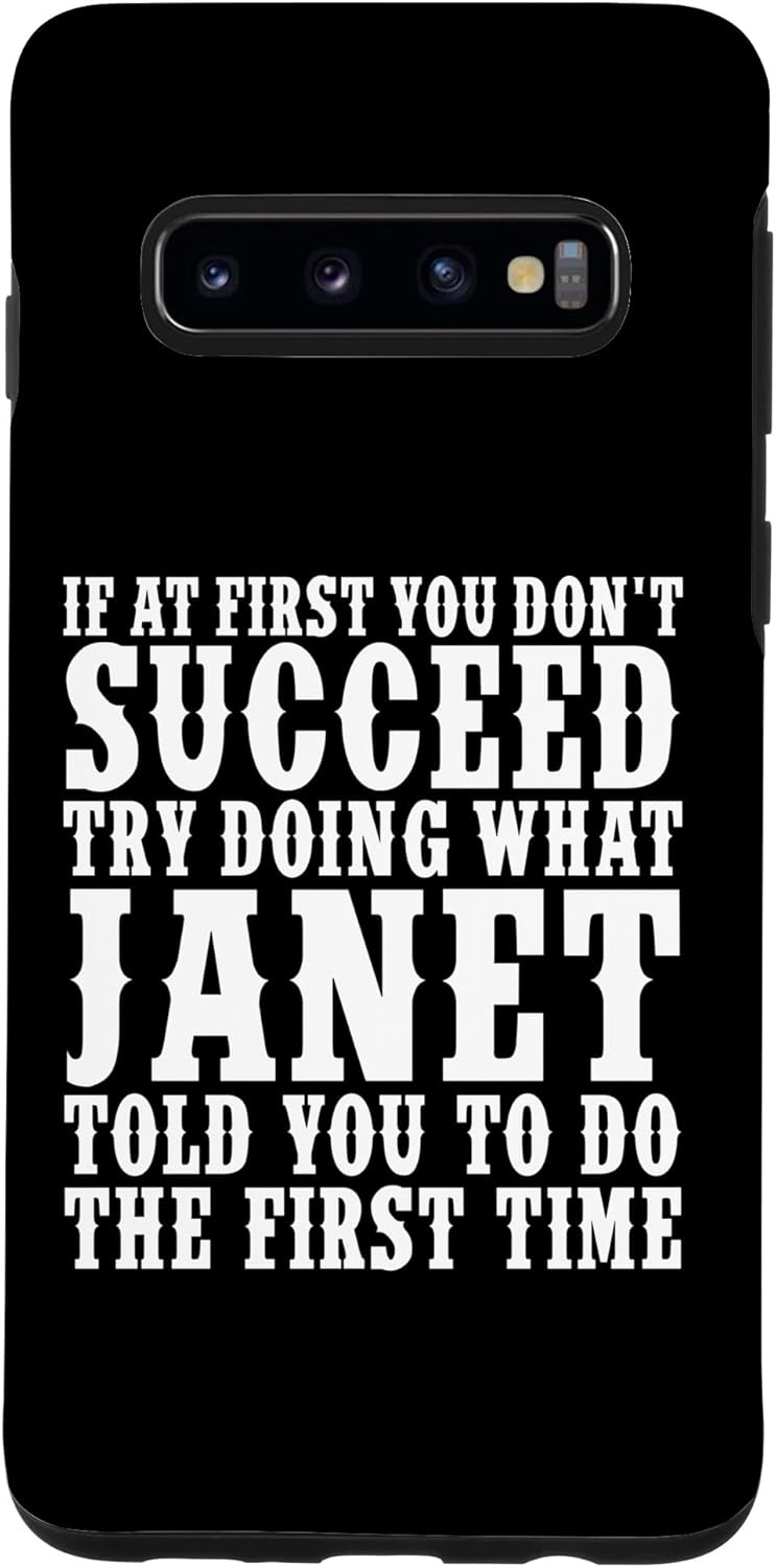 Amazon.com: Galaxy S10 Funny Janet Name Surname Funny Janet Birthday ...