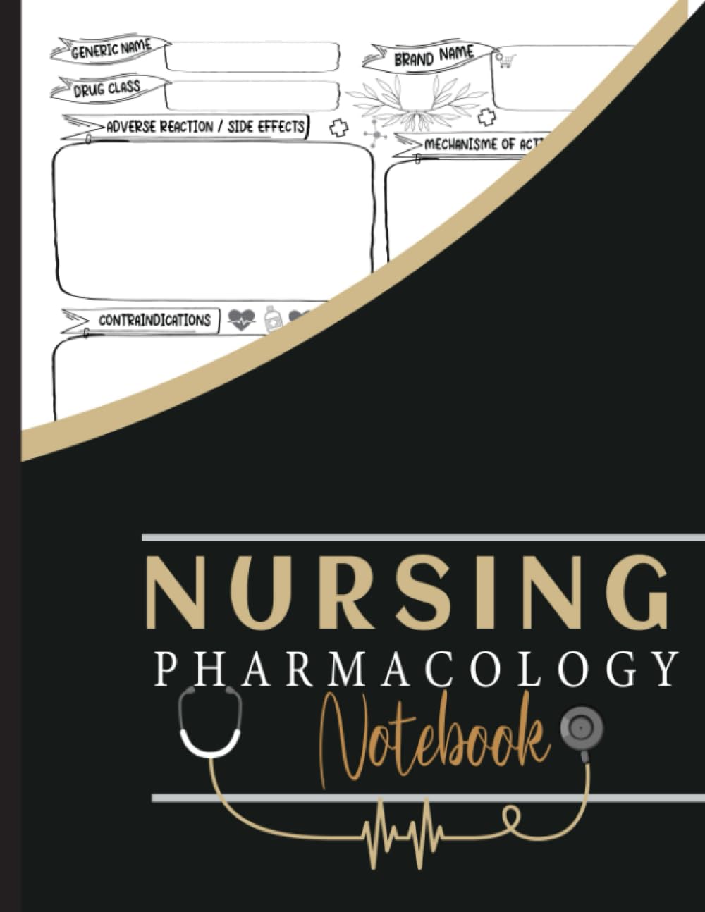 Nursing Pharmacology Notebook: Blank medication template and Study ...