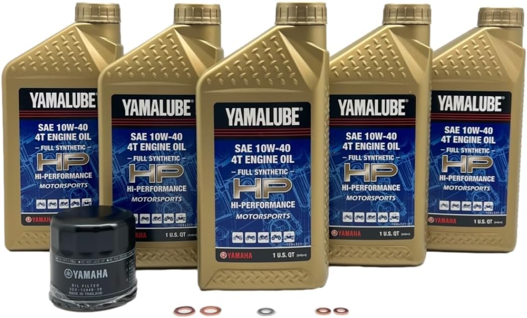 Amazon.com: Cyclemax Full Synthetic 10W-40 Oil Change Kit compatible ...