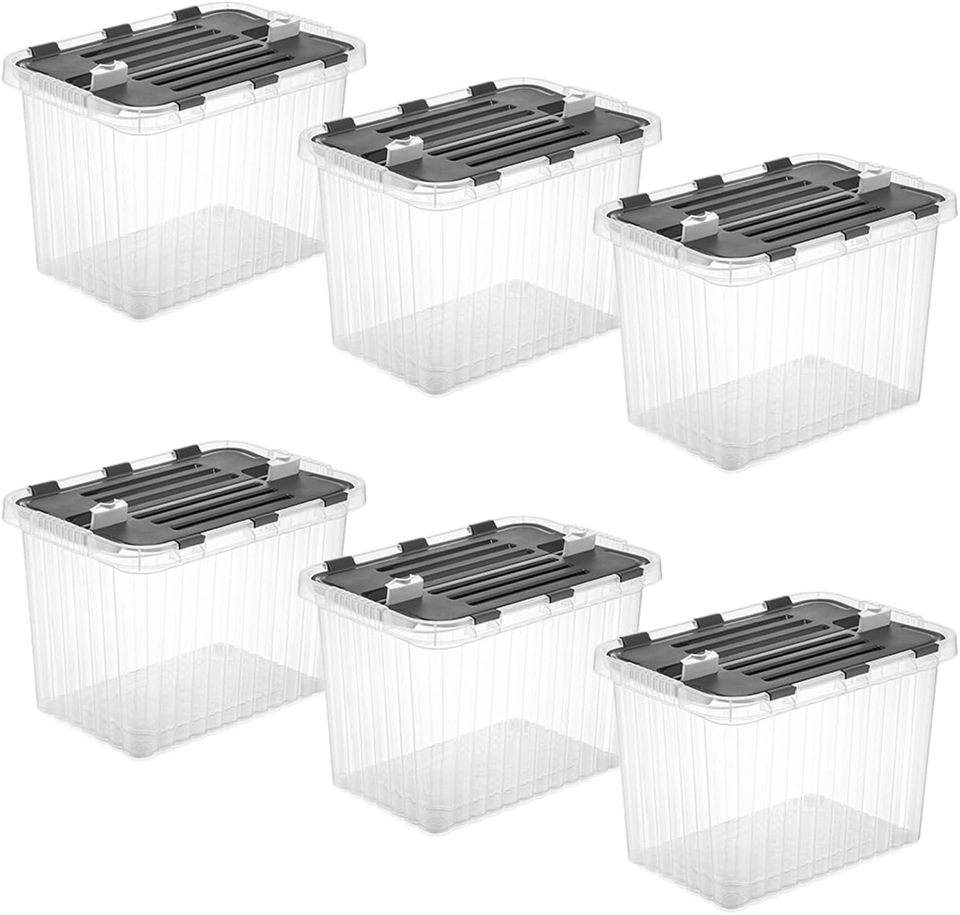 Amazon.com - Superio 26 L Deep Storage Container with Hinged Lid (6 Pack)