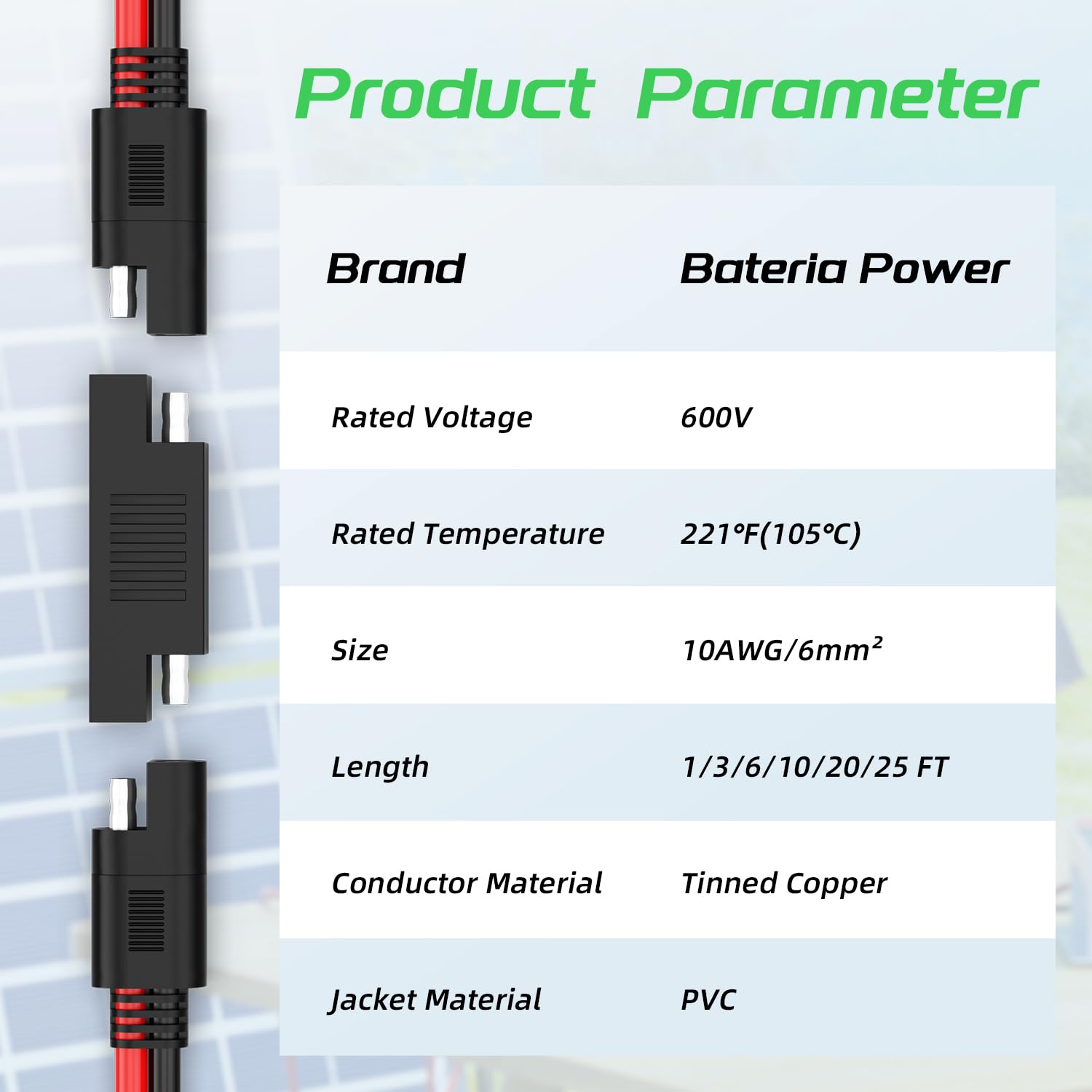 Snapklik.com : 10AWG SAE Extension Cable 10AWG SAE To SAE Quick ...