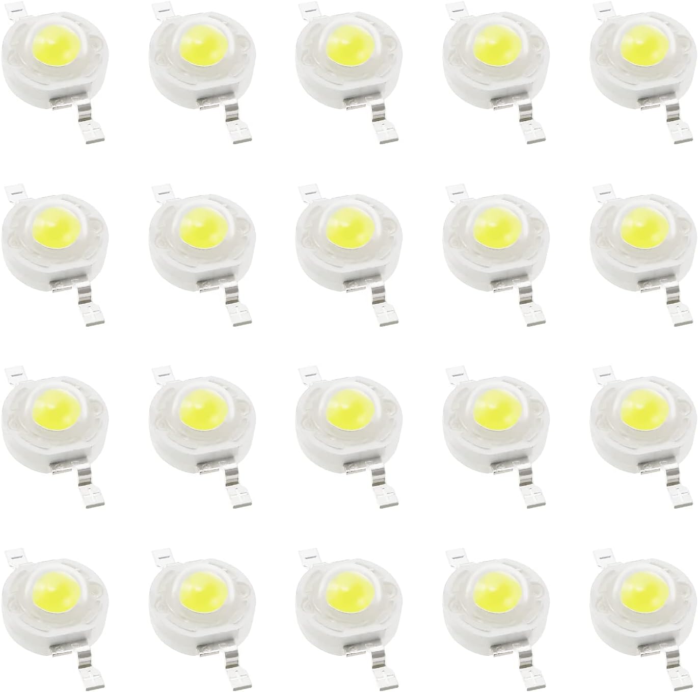 Amazon.com: Xiaoyztan 100 Pcs LED Bead Chips DC 3.0-3.2V 280mA 1W ...