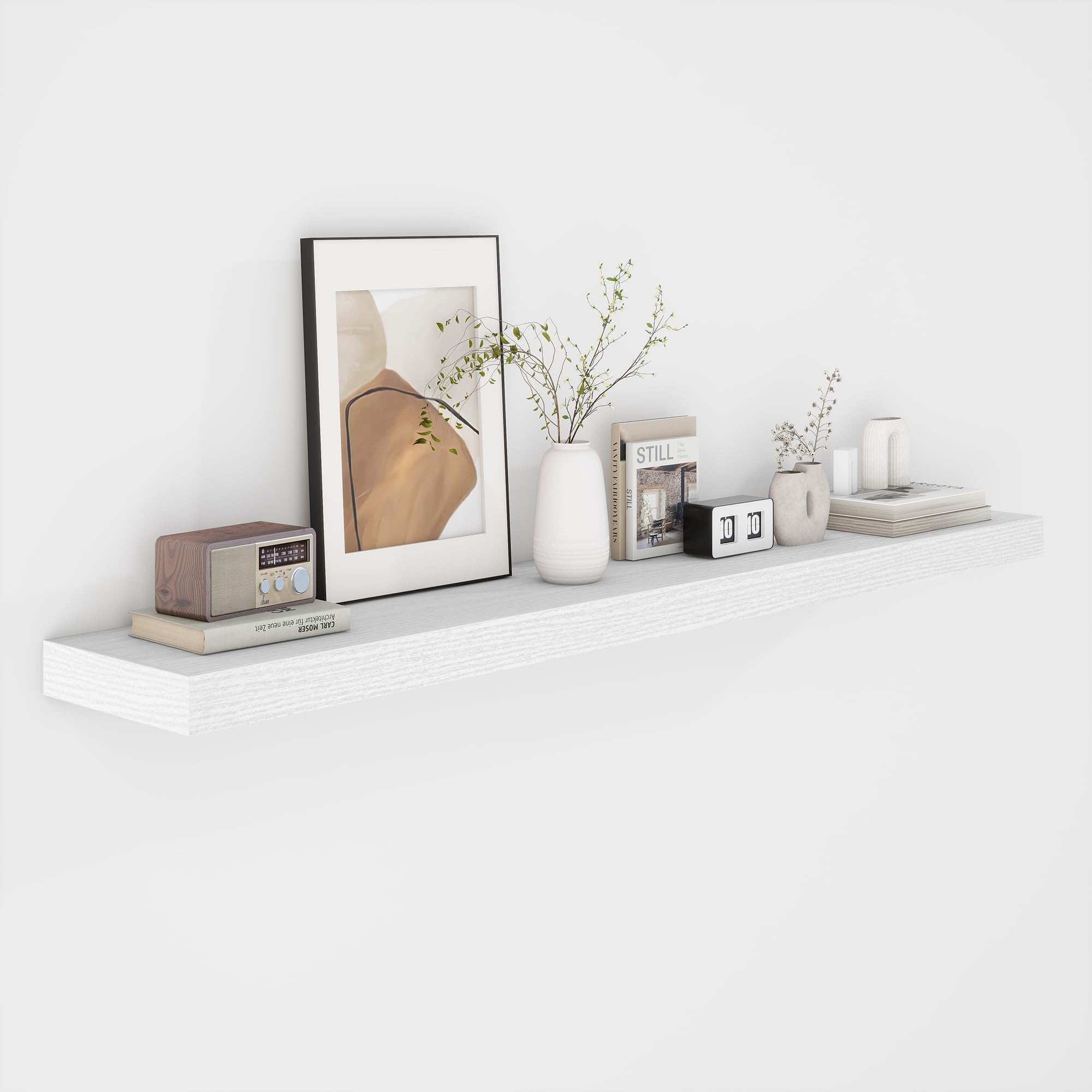 Amazon.com: Fun Memories 48 Inch Floating Shelves - Fireplace Mantel ...