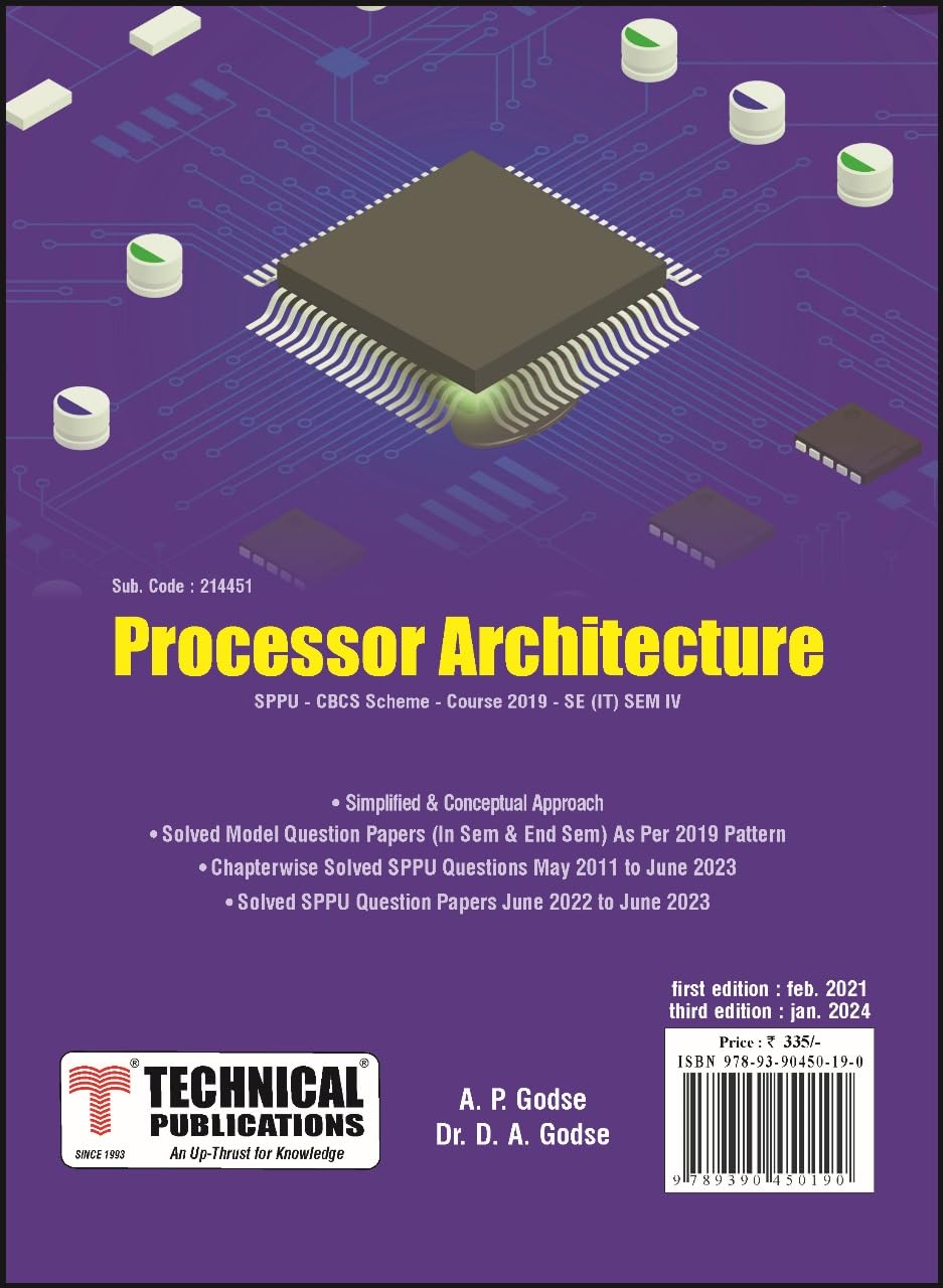 Processor Architecture for SPPU 19 Course (SE - IV - IT - 214451) : Amazon.in: Books