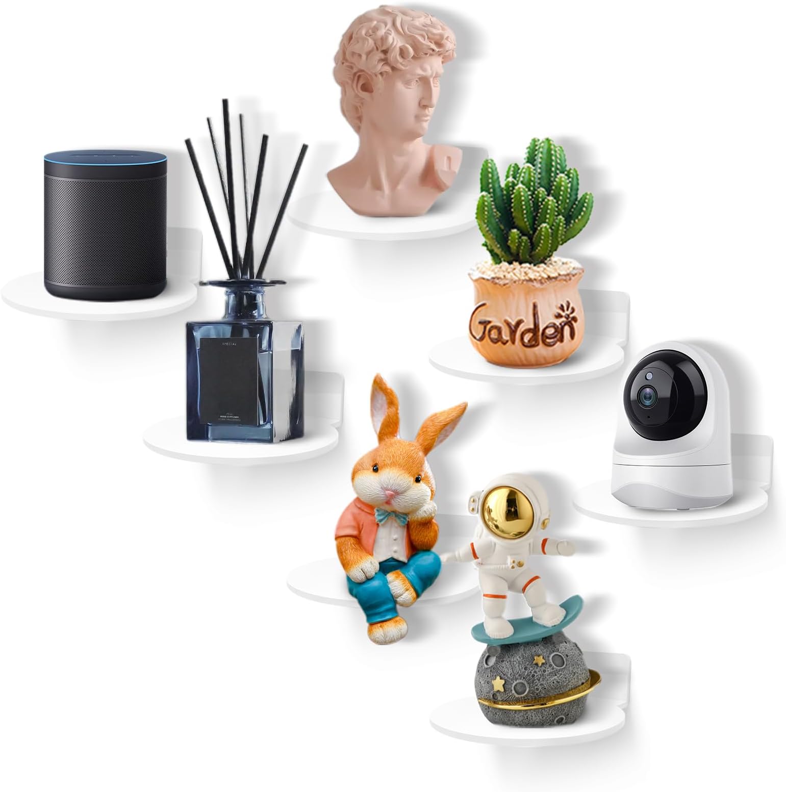 Amazon.com: McBlancok Small Shelves, Wall Mounted Floating Display ...