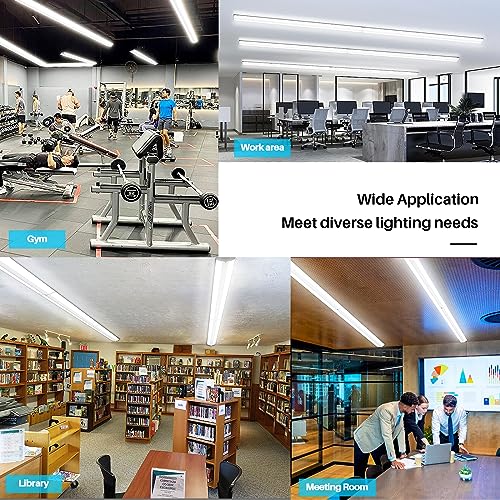 AntLux 8FT LED Shop Light 110W [6-lamp T8 Fluorescent Equiv.], Compact ...