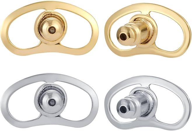 Amazon.com: AKRUWELY Earring Backs for Droopy Ears, Locking Bullet ...