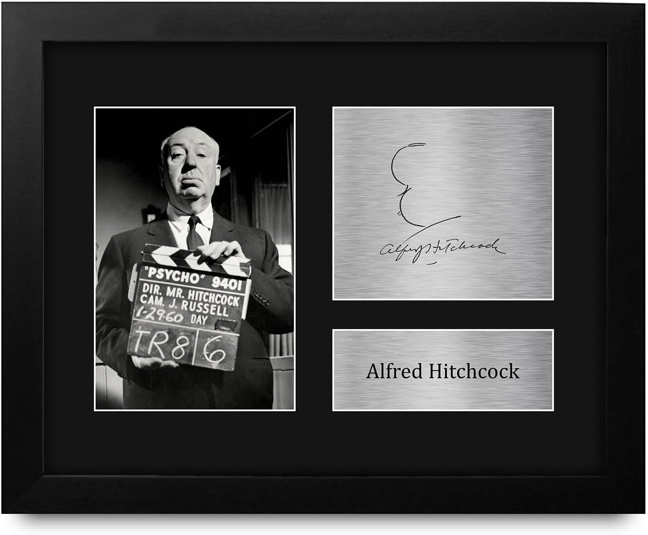 Amazon.com: HWC Trading Alfred Hitchcock Psycho Framed Gifts Printed ...