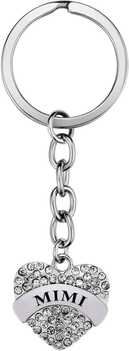 Amazon.com: XGAKWD Mother's Day Gift for Mimi, Jewelry Keychain Crystal ...
