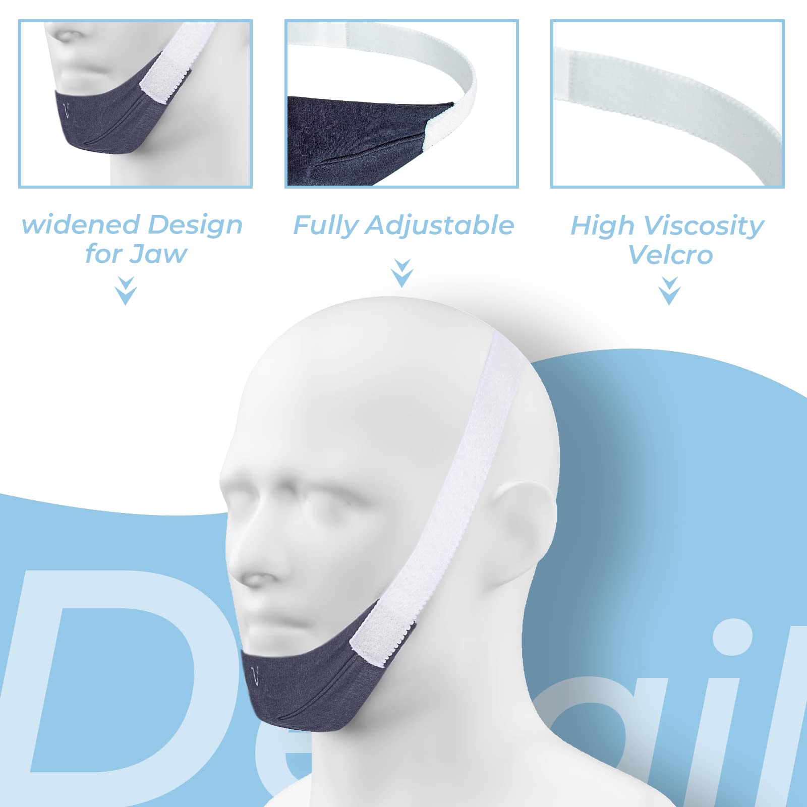 Snapklik.com : Chin Strap Replace For ResMed, Adjustable Ventilation ...
