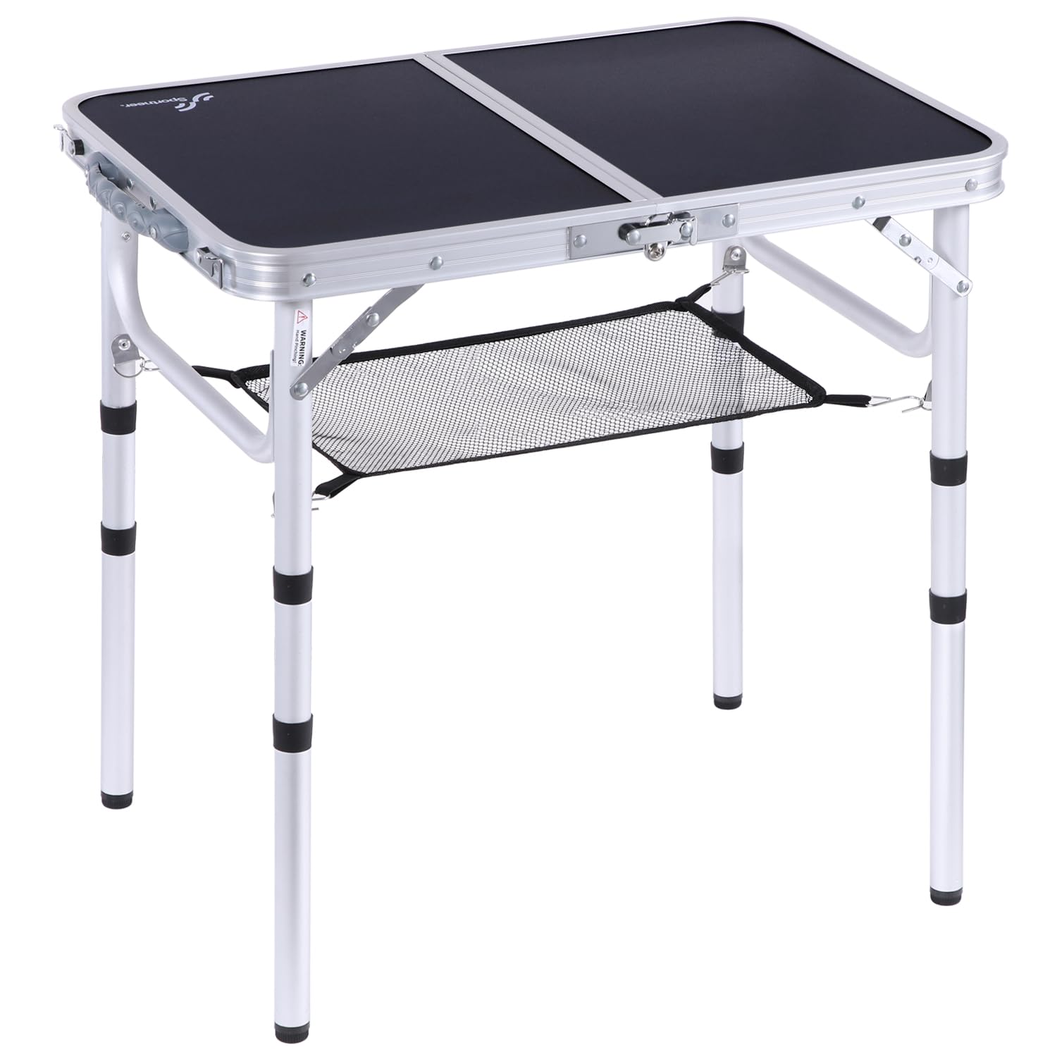Sportneer Folding Camping Table, Adjustable Height Small Folding Table ...