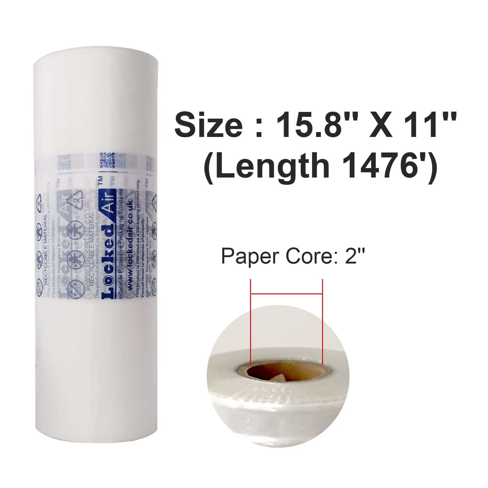 Foam Wrap Roll LockedAir Air Cushion Film Roll - 1476 Feet Void Filler ...
