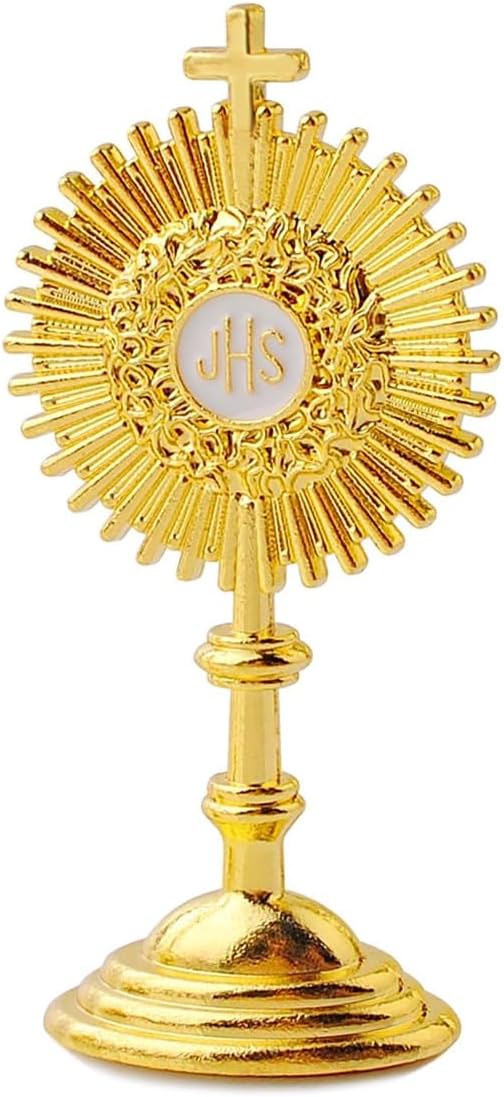Amazon.com: Catholic Town Communion Standing Cross Chalice Statue JHS ...