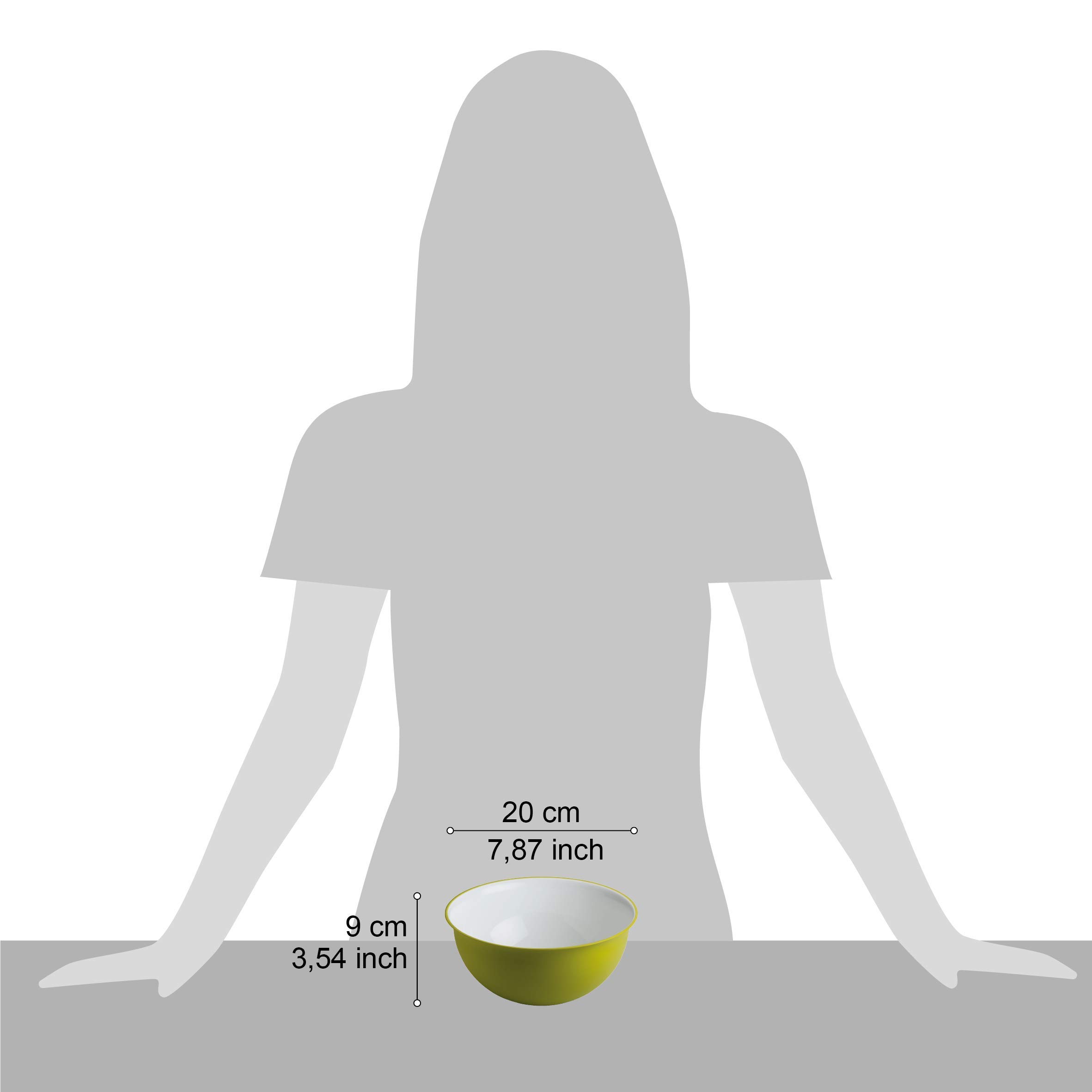 Snapklik.com : Design 1.5 Lt Bowl, 8,07 Inch Diameter White Inside And ...