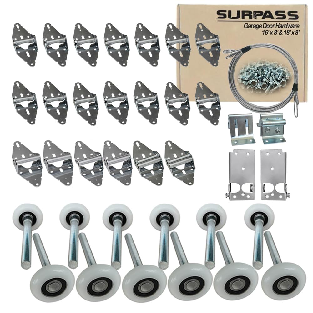Snapklik.com : Surpass Garage Door Hardware Kit Roller/Hinge/Top ...