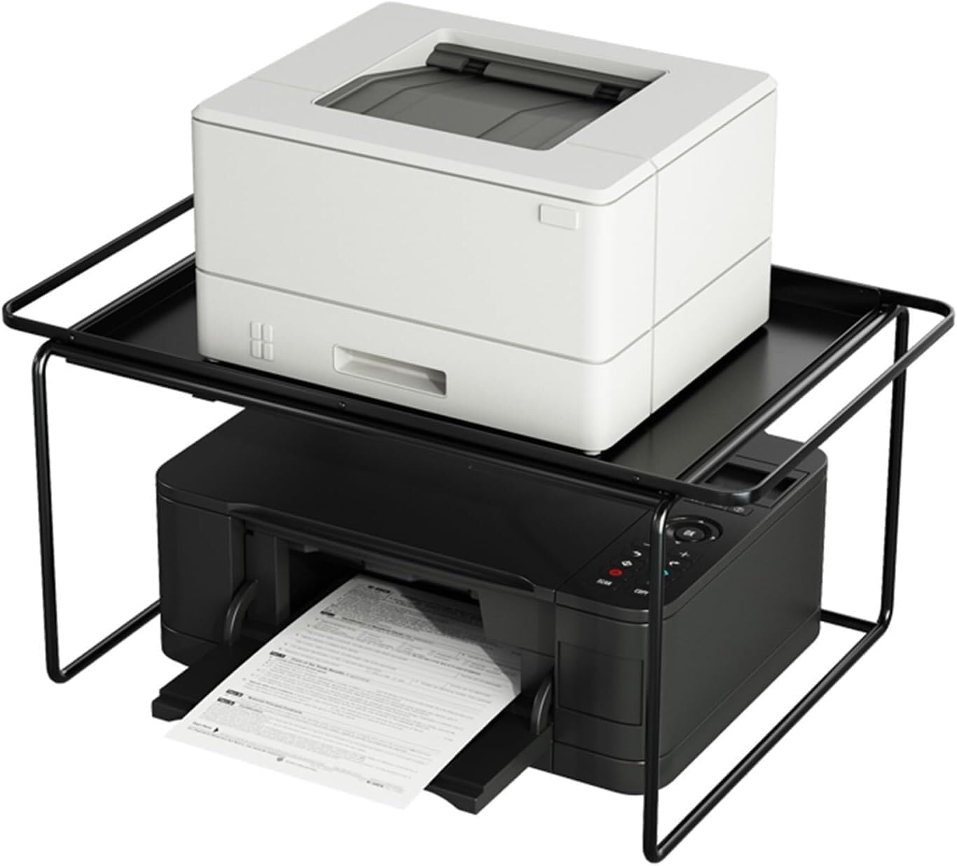 Amazon.co.jp: Printer Stand, Desktop Storage, Steel Printer Rack ...