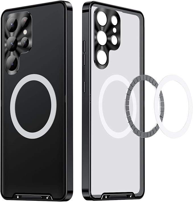 Capa para Samsung Galaxy S23/S23 Plus/S23 Ultra, capa de metal fina ...