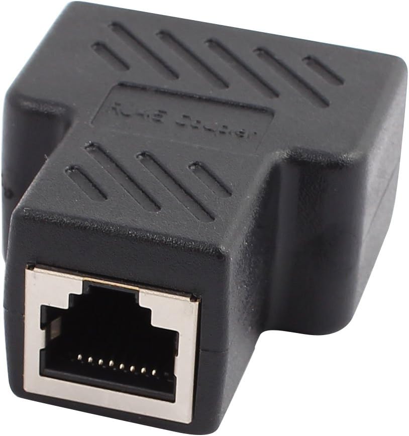 Sourcingmap Extender Adapter Female to Female RJ45 1 to 2 Dual Port CAT ...