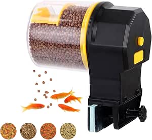 Amazon.com : Automatic Fish Feeder,Adjustable Fish Feeder Dispenser ...