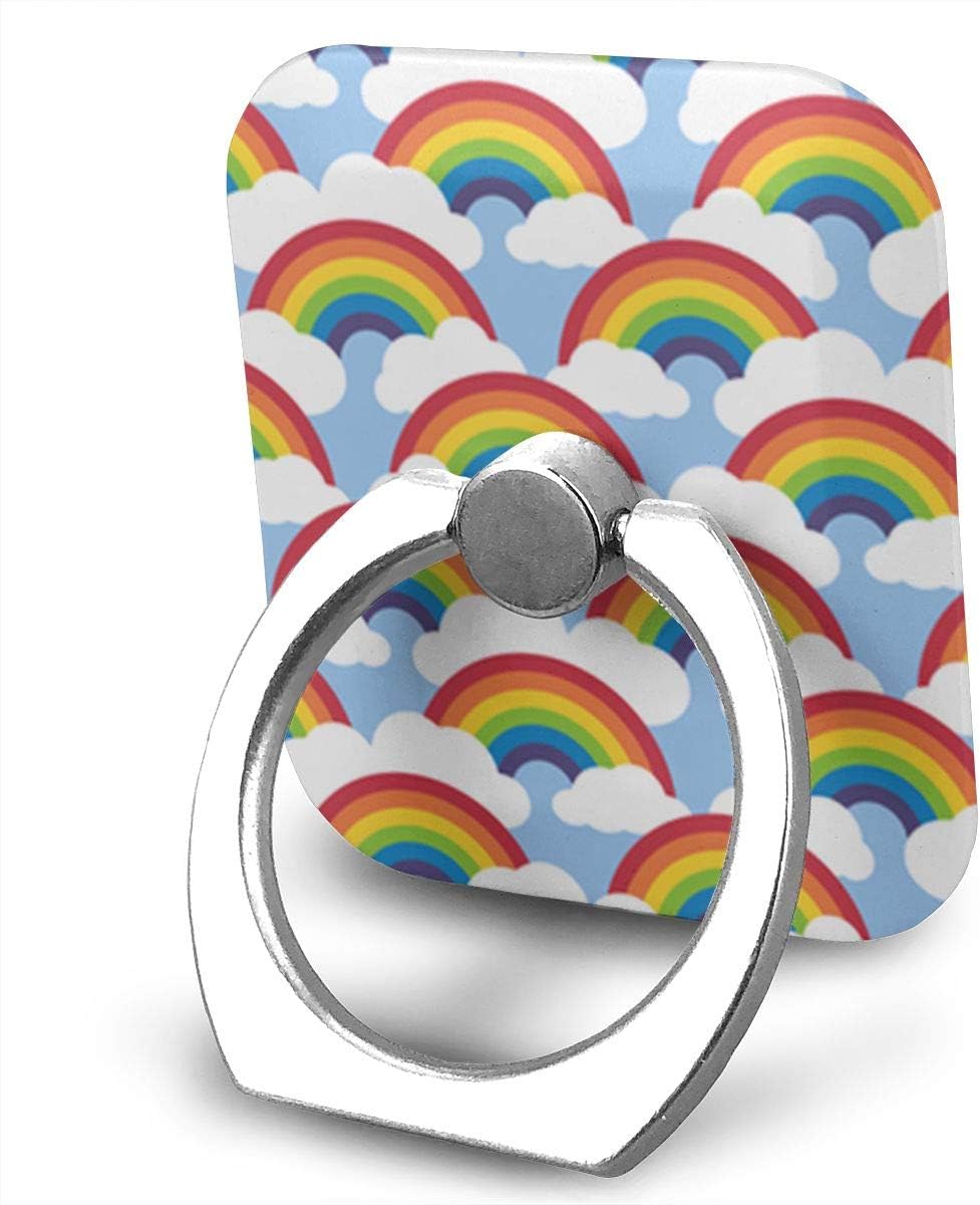 Amazon.com: Small Circle Rainbow Blue Skies Phone Finger Ring 360 ...
