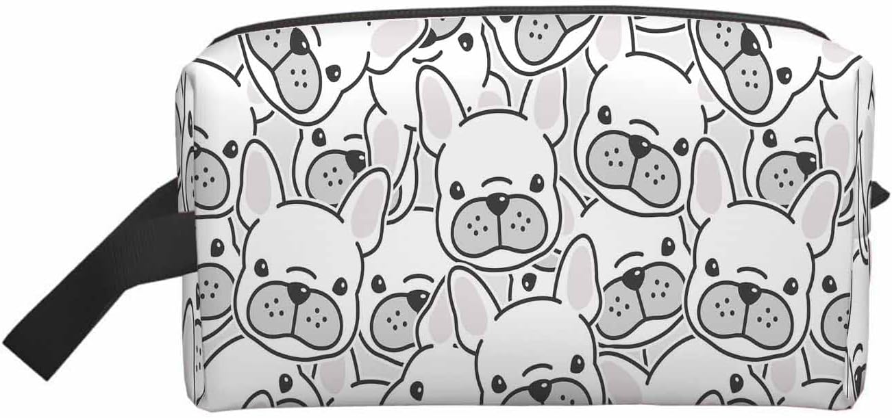 Amazon.com: XYANFA Frenchie Anatomy French Bulldog Makeup Bag French ...