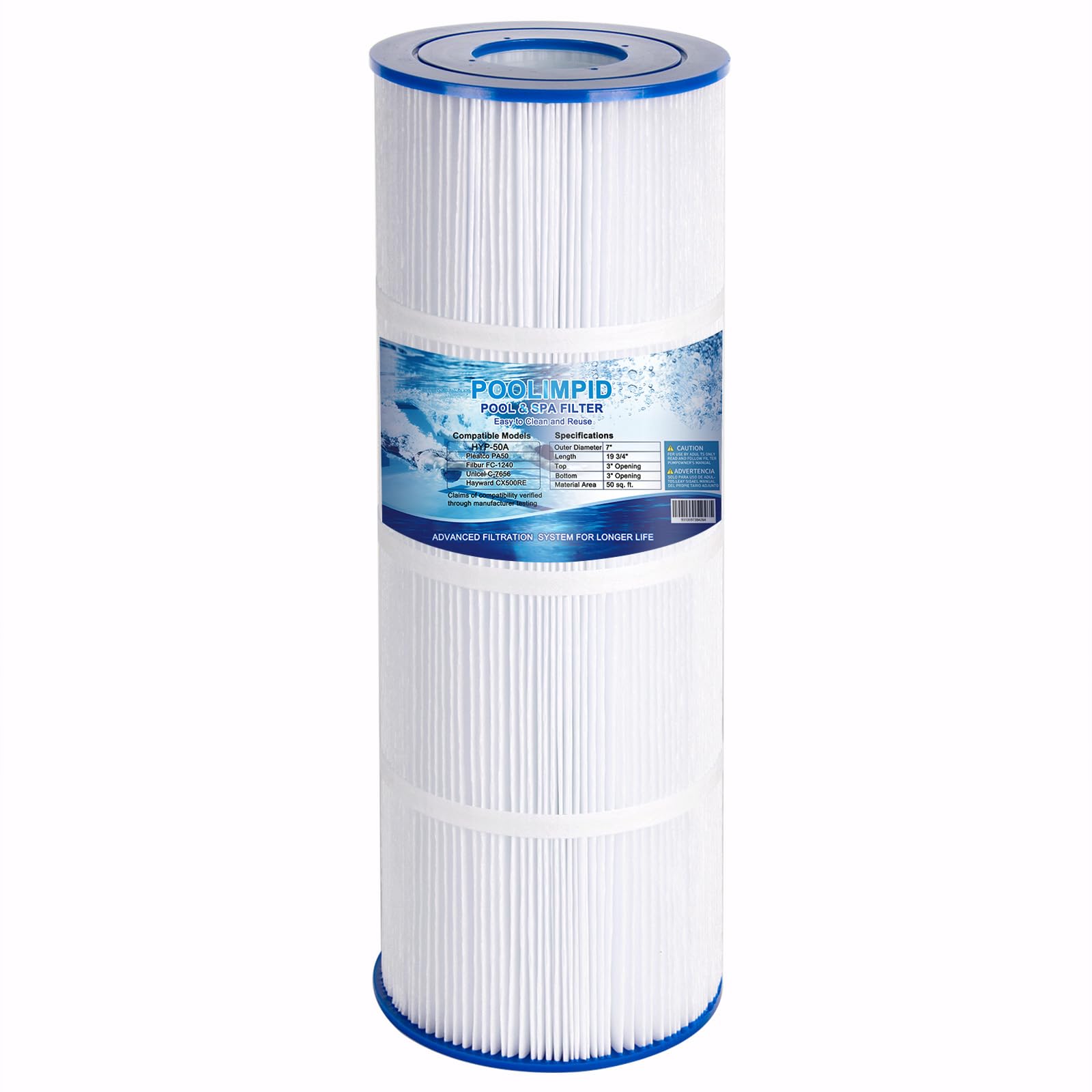 Amazon.com : Poolimpid PA50 Pool Filter Compatible with Hayward C500 ...