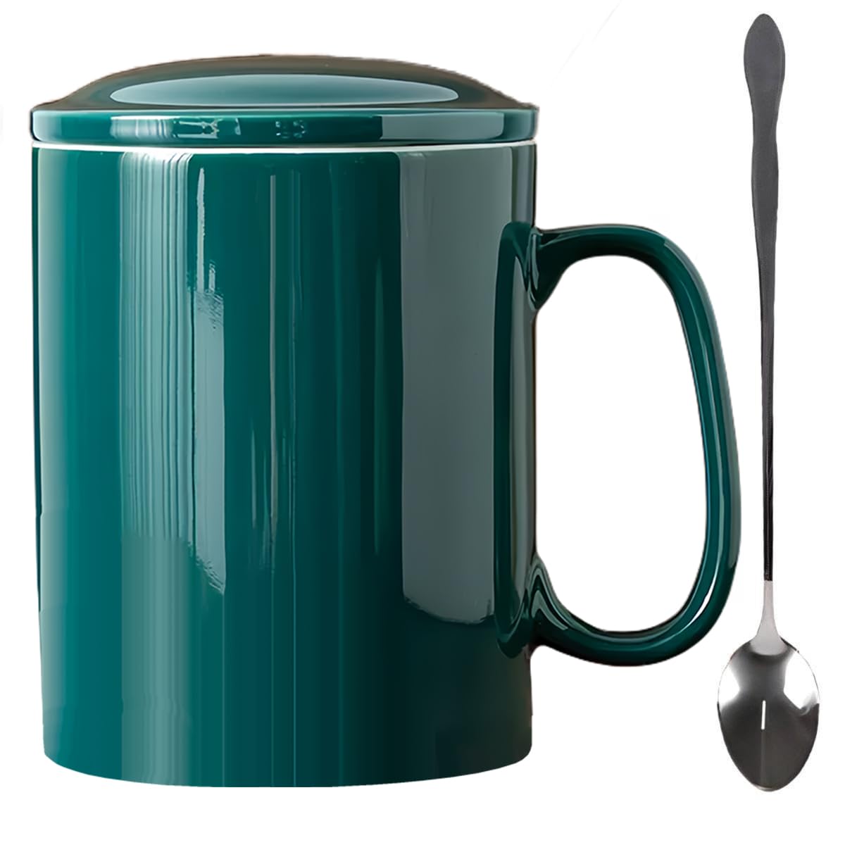 GANBEITEE Extra Large Coffee Mug 32 oz, Super Big Ceramic Mug with Lid ...