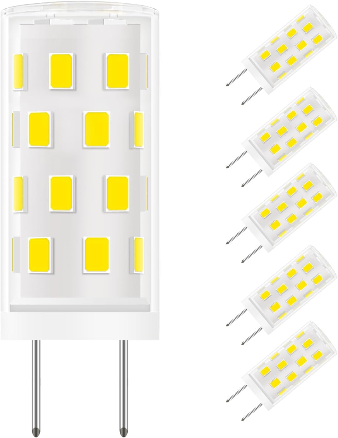 GY6.35 Led Bulb 5W, T4 JC Type 12V 50W Halogen Bulb Equivalent, GY6.35 ...