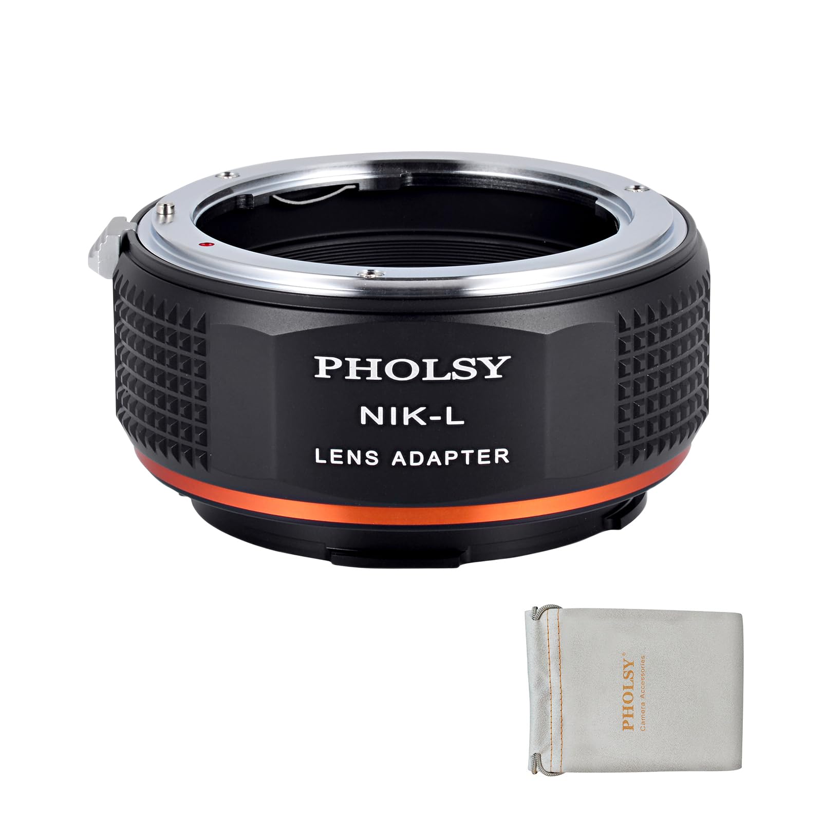 Amazon.com : PHOLSY Lens Mount Adapter Nikon F to L Compatible with ...