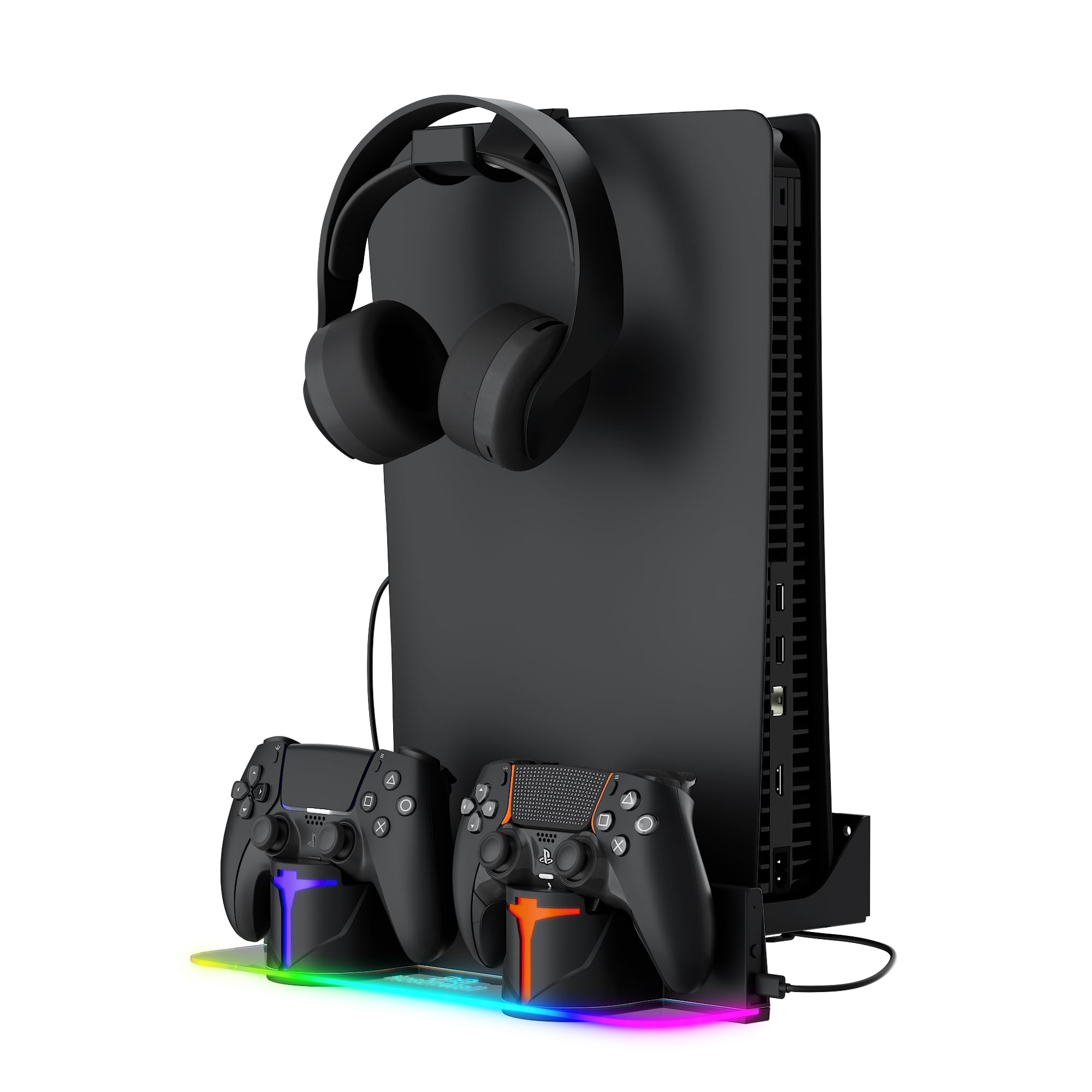 Amazon.com: Hosanwell PS5 Wall Mount Kit with Charging Station ...