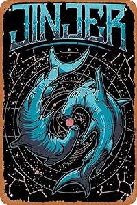 Amazon.com : Zuhhgii Metalcore jinjer Poster 12" X 8" Vintage Metal Tin ...