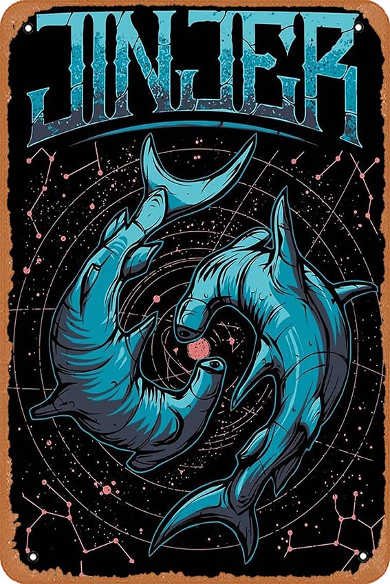 Amazon.com : Zuhhgii Metalcore jinjer Poster 12" X 8" Vintage Metal Tin ...