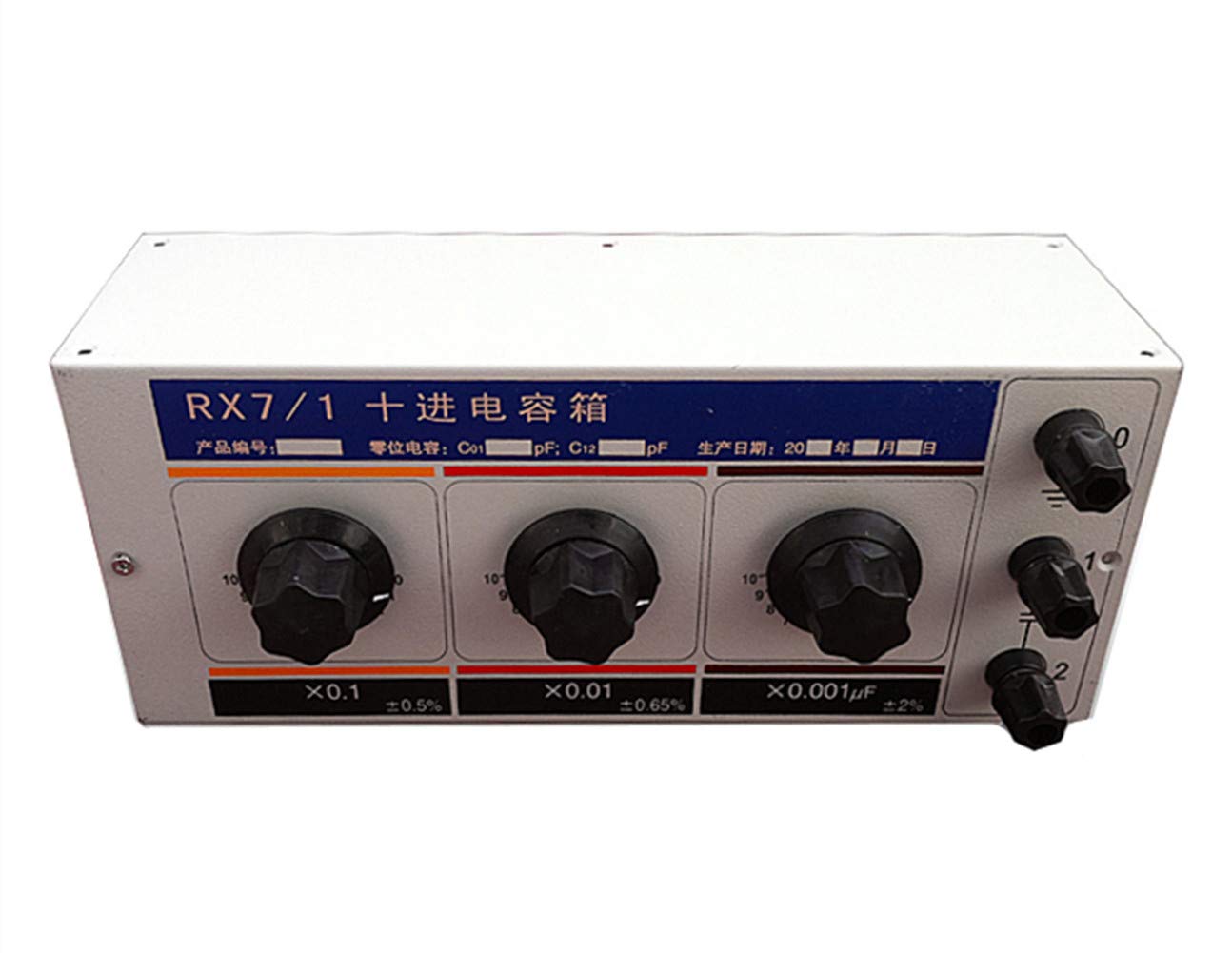 RX7-1 Labs Capacitance Substitution Box Capacitor Box Decimal Standard ...