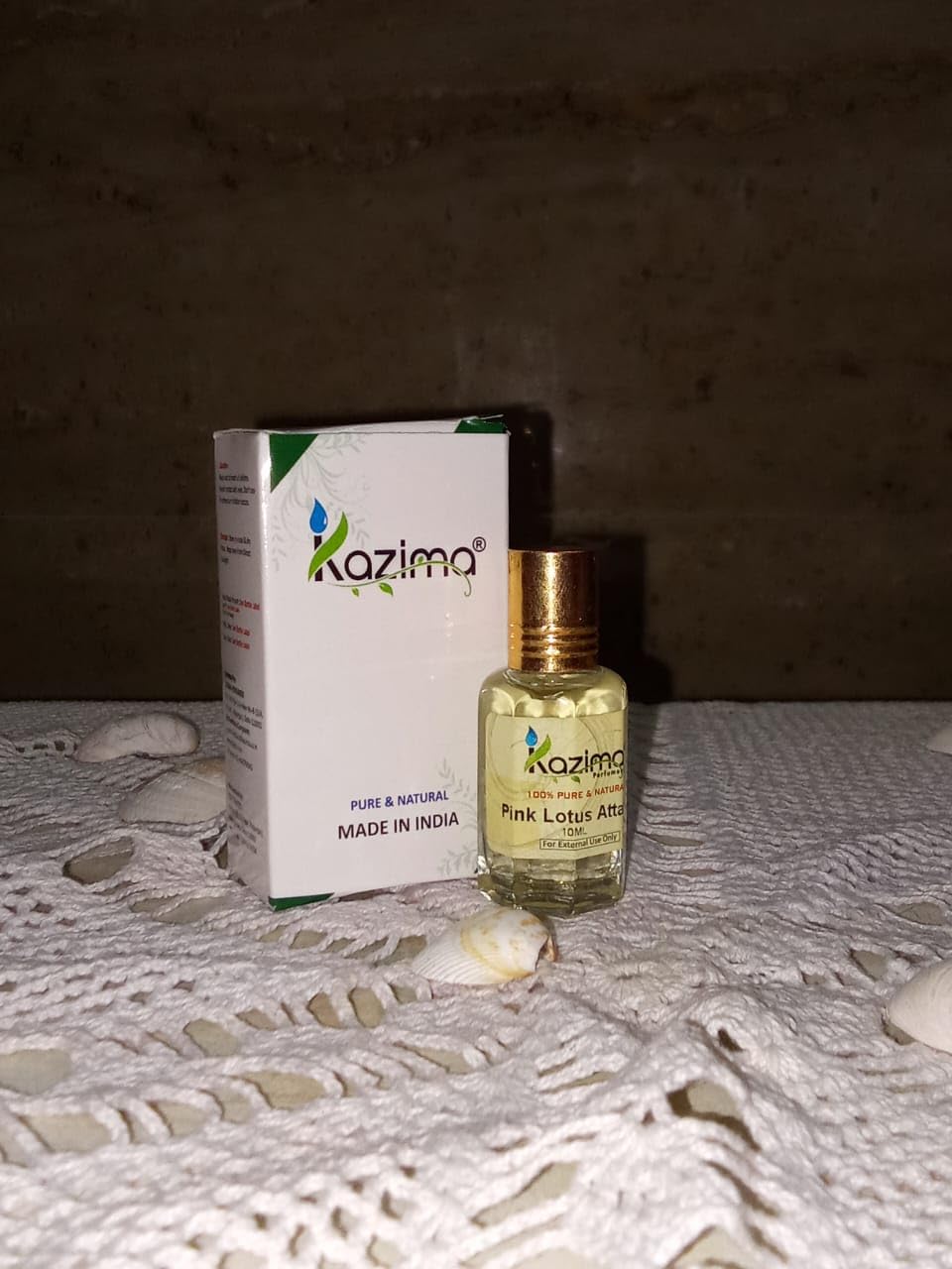 KAZIMA Pink Lotus Attar Perfume - Pure Natural Undiluted (10ml ...