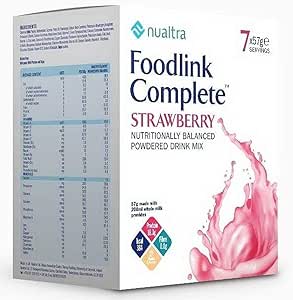FOODLINK COMPLETE POWDER SACHETS WITH FIBRE STRAWBERRY - 63G (7 ...