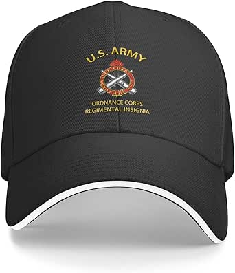 US Army Ordnance Corps Regimental Insignia Veteran Baseball Golf Cap ...