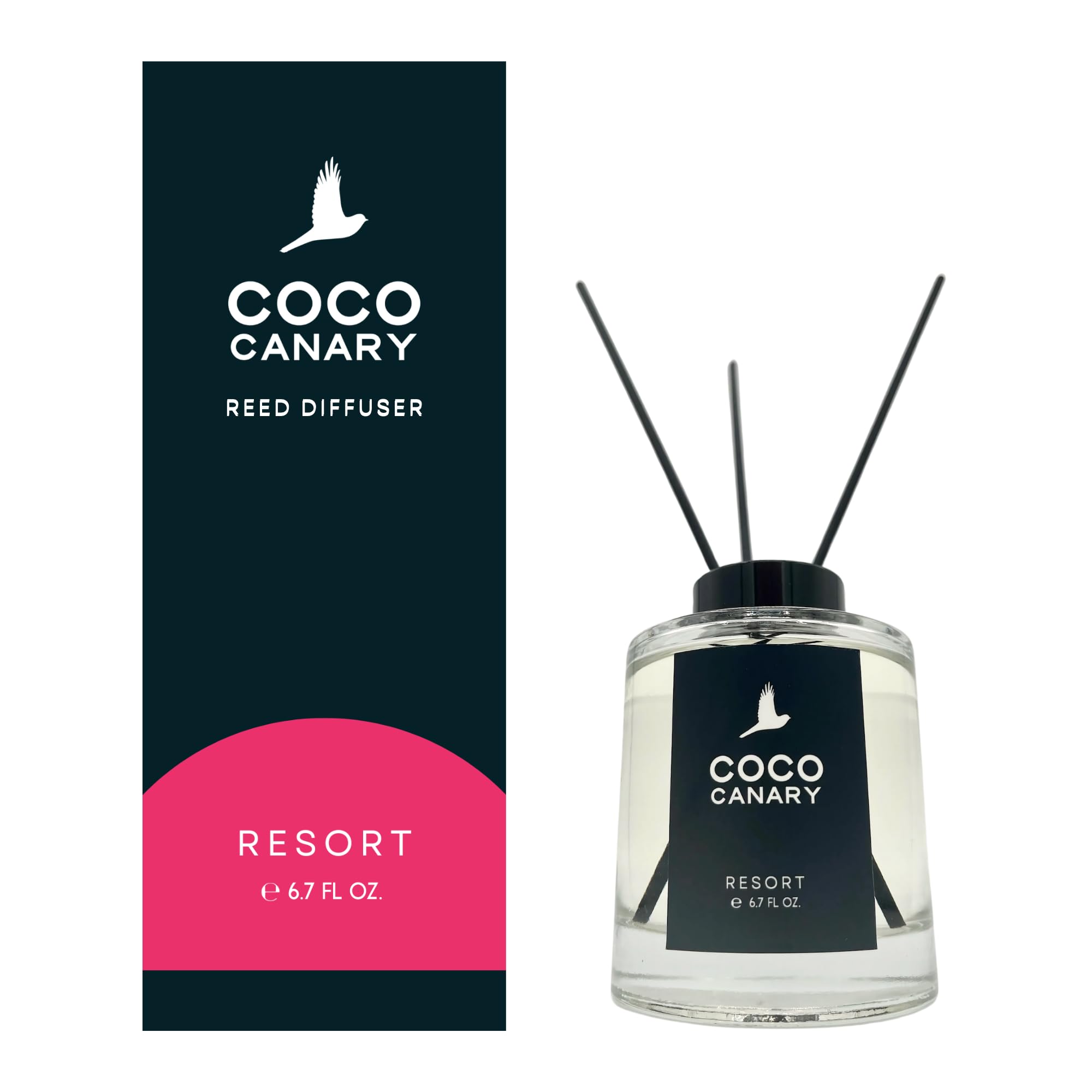 Amazon.com: Coco Canary 6.7 oz Reed Diffusers for Home, Resort, Scent Diffuser, Office Decor ...