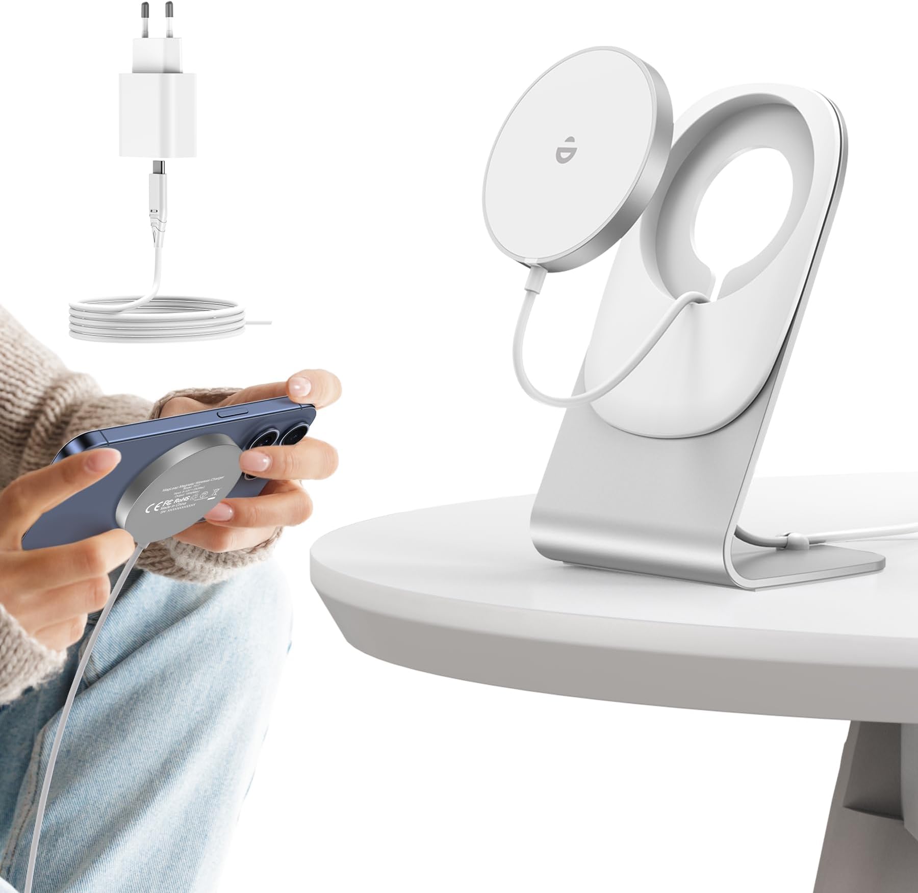 Volport Handy Ständer für Magsafe Ladegerät, Aluminium Magsafe ...